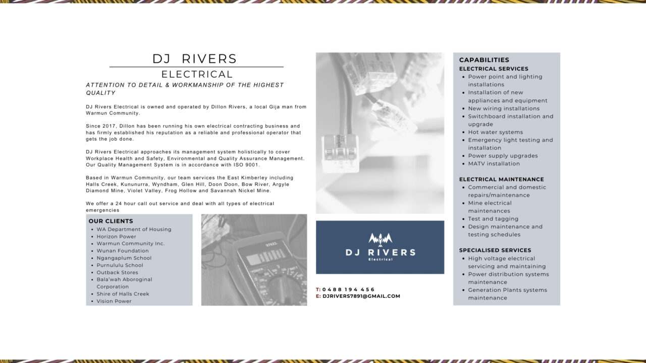 DJ Rivers Electrical - Gelganyem Group